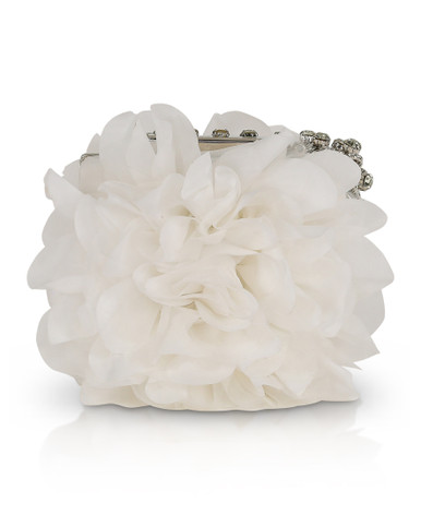 Natasha Ruffle Box Clutch