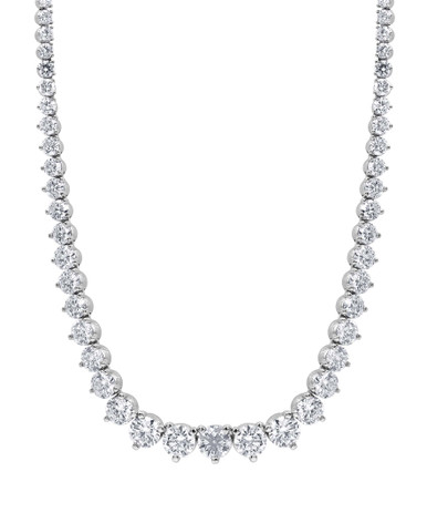 15CTTW Diamond Graduated Collar Necklace