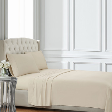 Cotton Sateen Tan Sheet Set