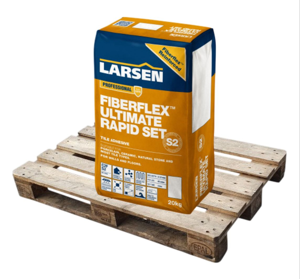 Larsen Fiberflex Ultimate Rapid-Set S2 White Half Pallet