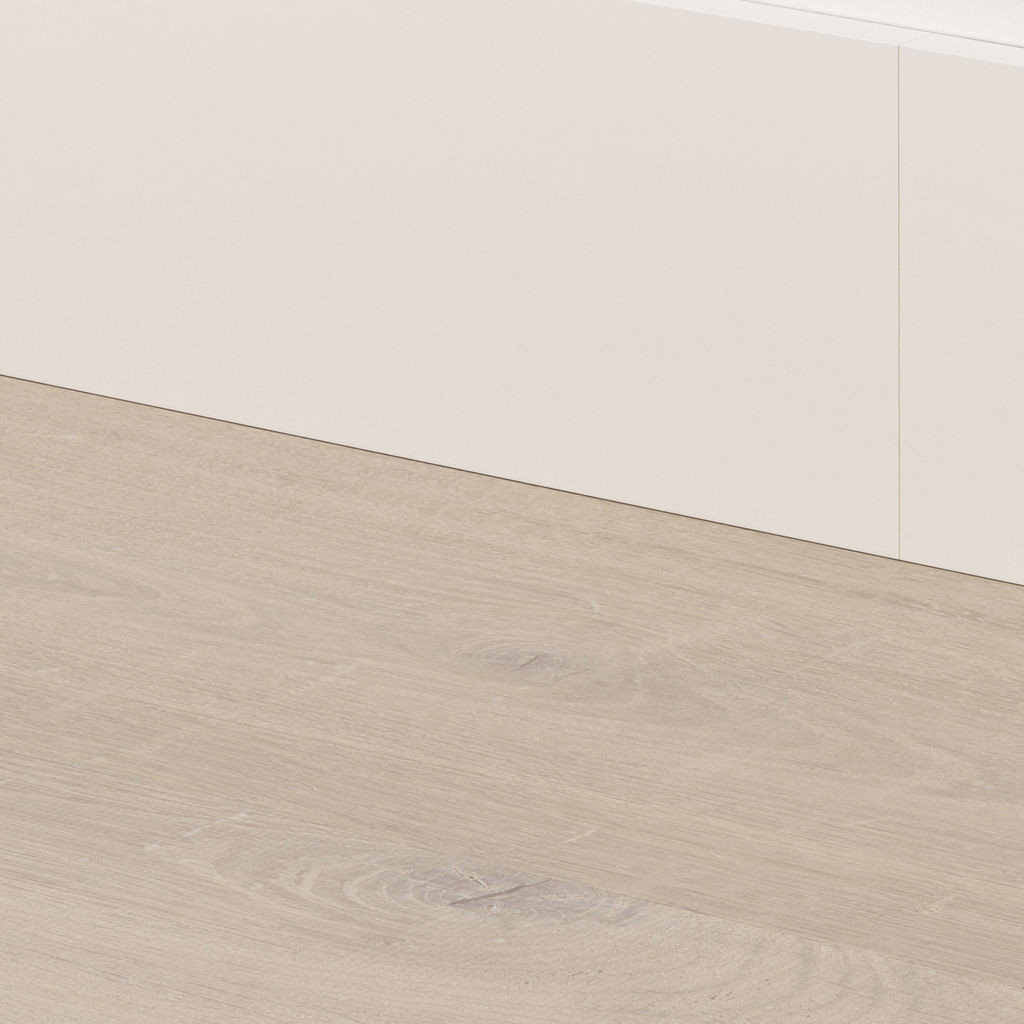 Quick-Step Clickable White Medium Skirting 1.26m | Ark Tiles