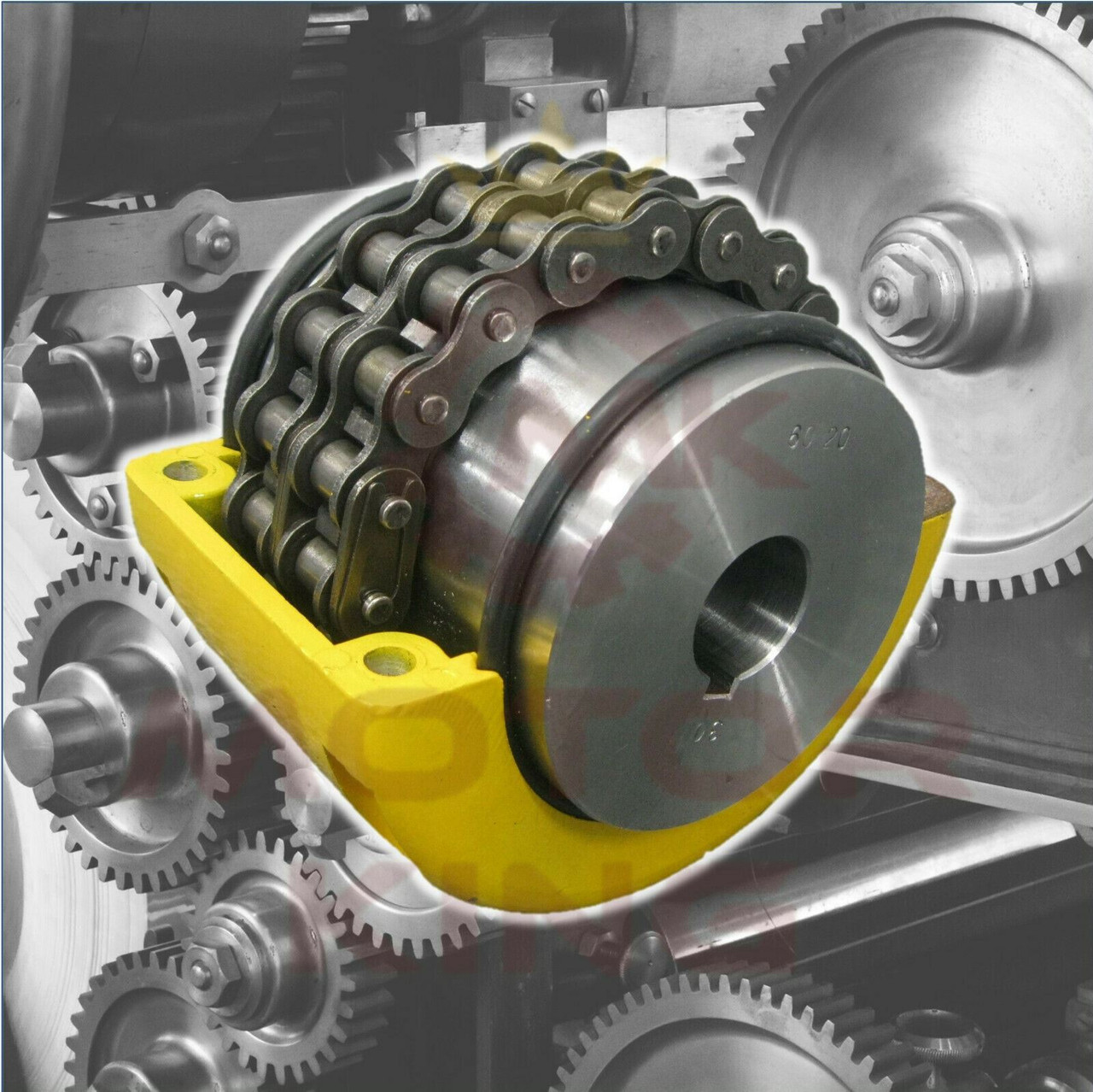 Chain Coupling Straight Bore Complete With Cover - MK Power Transmission