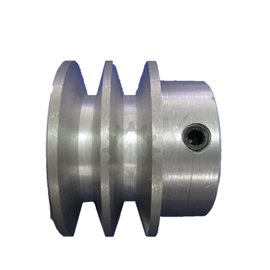 2B V Belt Pulley 4" Double Groove B Section 3/4" Bore, 3/16" Keyway ...