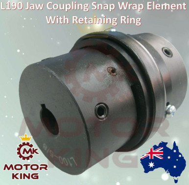 L190 Jaw Coupling with Snap Wrap Element Retaining Ring - MK Power ...