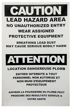 X-GUARD LEAD WARNING SIGNS BILINGUAL 11X17 EACH - Safety Express