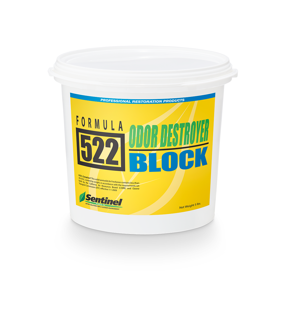 SENTINEL 522 ODOUR DESTROYER BLOCK 5 LB - Safety Express