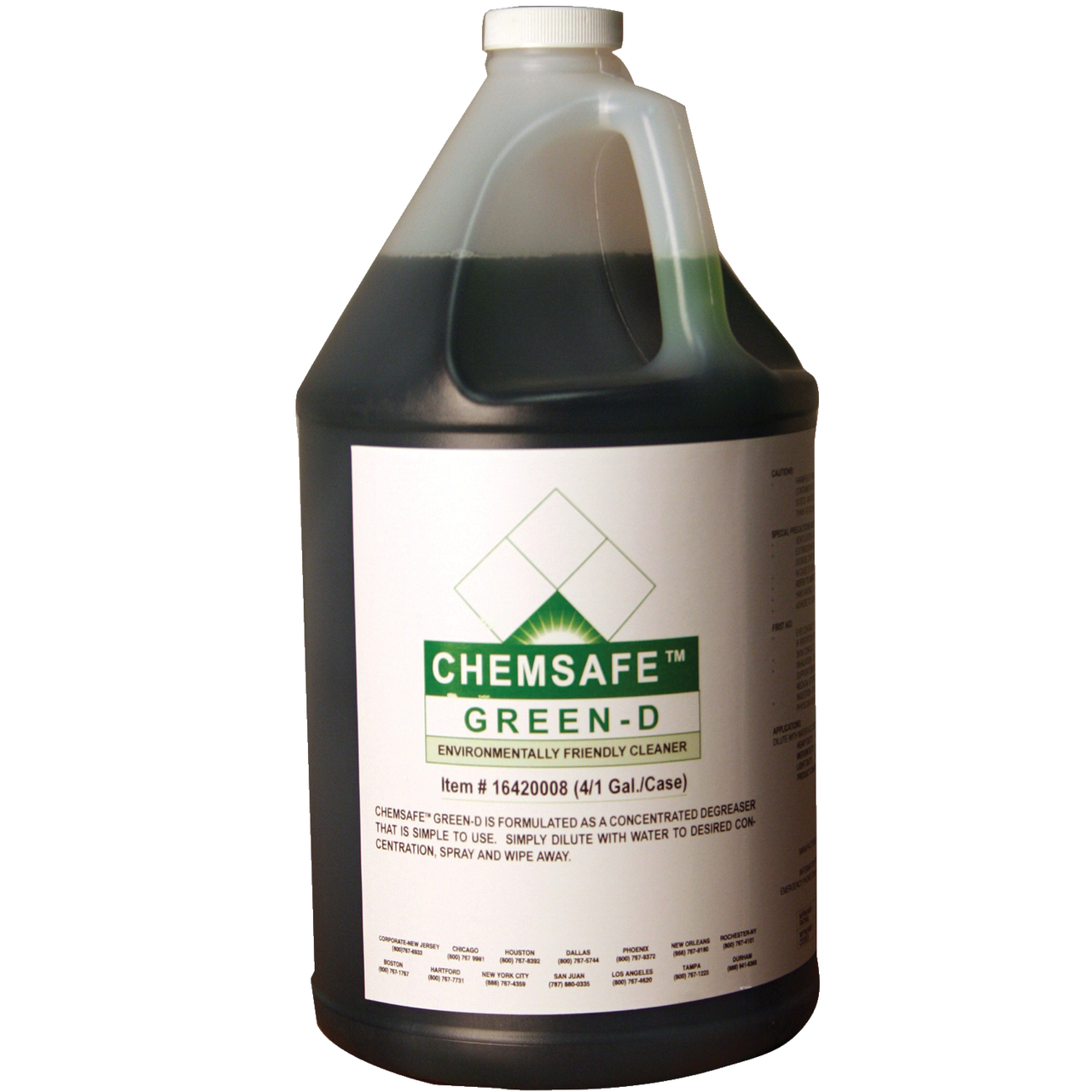 CHEMSAFE GREEN D ALL-PURPOSE CONCENTRATED CLEANER & DEGREASER 4L ...