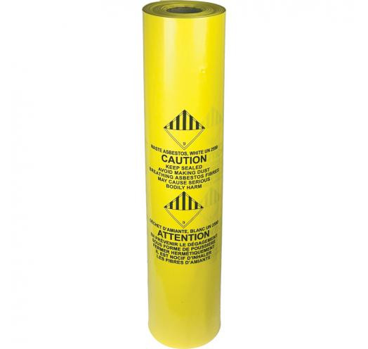 POLY BAGS SMALL 26X40 YELLOW PRINTED 6 MIL 100/ROLL - Safety Express