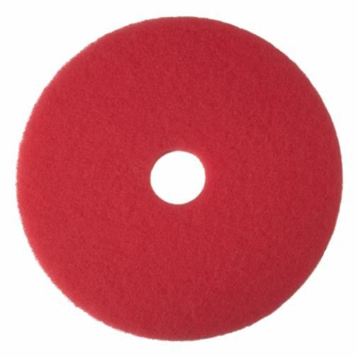 3M 5100 RED BUFFER FLOOR PAD 14 IN, 5EA/CS - Safety Express