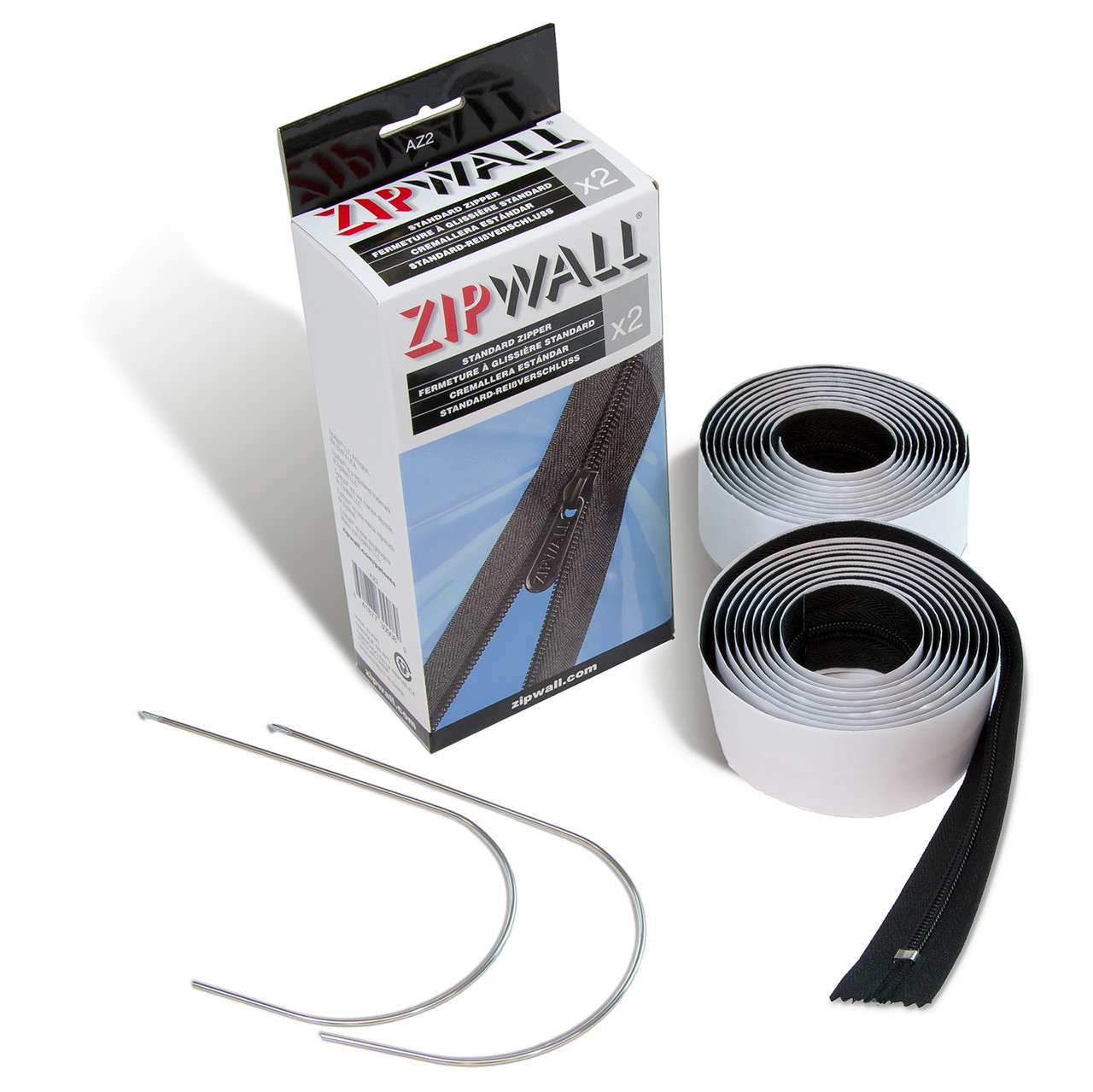 ZIPWALL STANDARD ADHESIVE ZIPPERS 2/PK - Safety Express