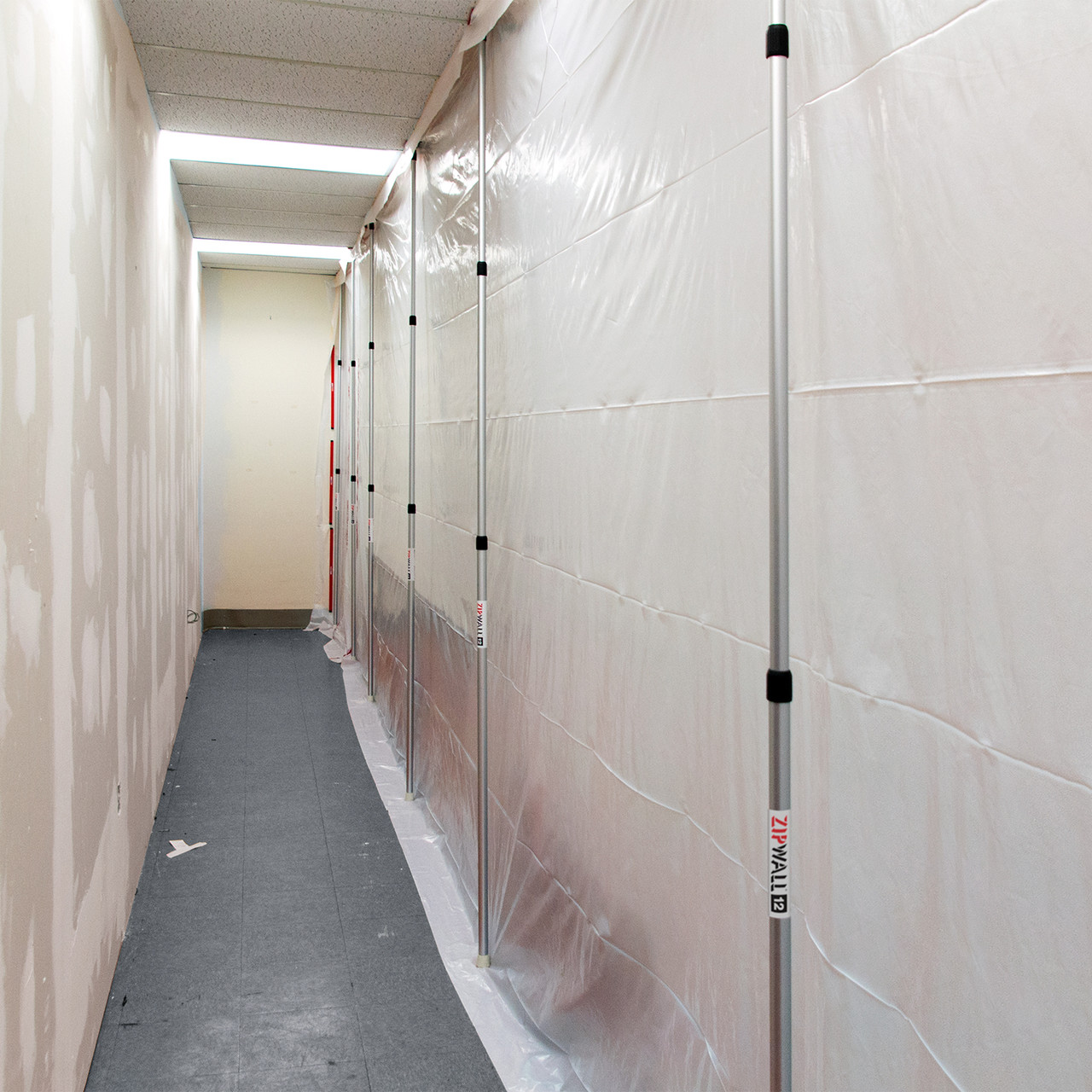 ZIPWALL SPRING LOADED 12 FT CONTAINMENT POLES 2/PK - Safety Express