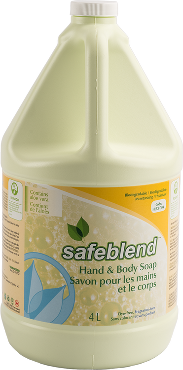 SAFEBLEND HAND & BODY SOAP FRAGRANCE FREE 4L - Safety Express