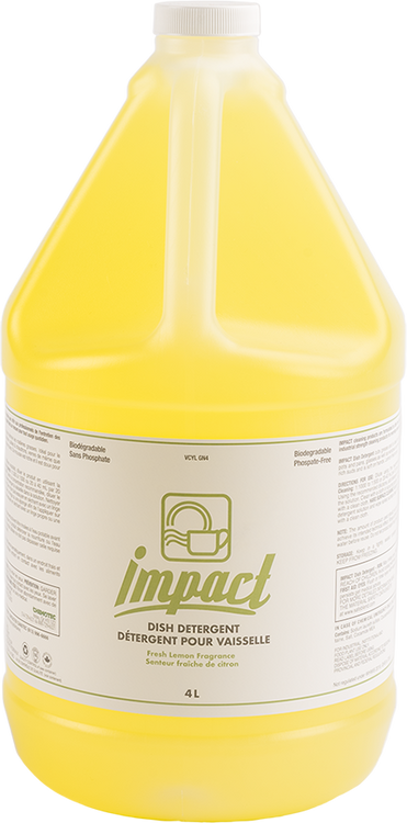 IMPACT DISH DETERGENT LEMON 4L - Safety Express