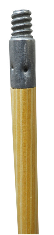 60IN LAQUERED WOOD HANDLE WITH THREADED METAL TIP - Safety Express