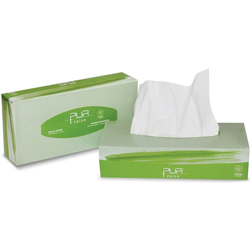 PUR VALUE FACIAL TISSUE 2PLY 100 SHEETS X 30 BOX - Safety Express