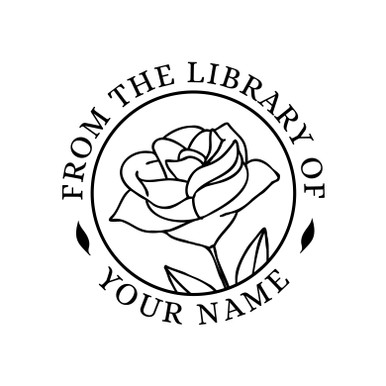 Book embosser - Rose Design. Ships in 1 to 2 business days | Sign & Seal