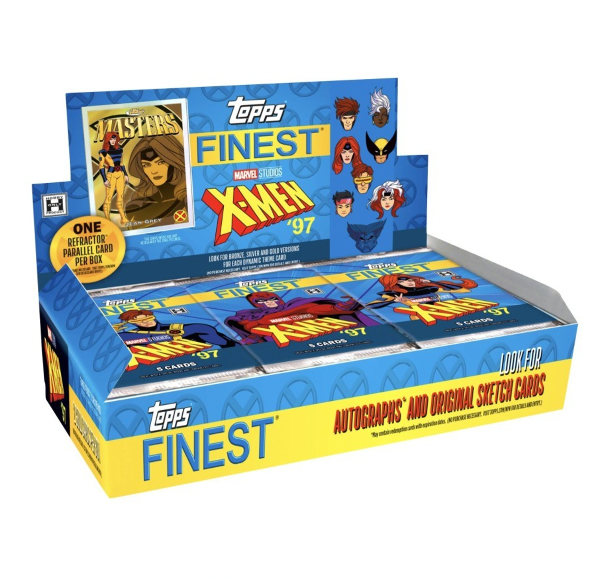 2025 Topps Finest X-Men '97 Hobby Box