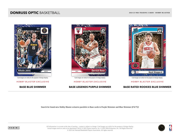 2024/25 Panini Donruss Optic Basketball Hobby Blaster Case