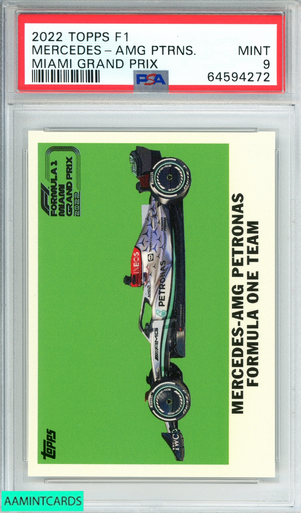 2022 TOPPS FORMULA 1 MERCEDES-AMG PETRONAS # MIAMI GRAND PRIX PSA 9 ...