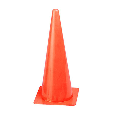 Champion Sports 18 Inch High Visibility Plastic Cone Orange