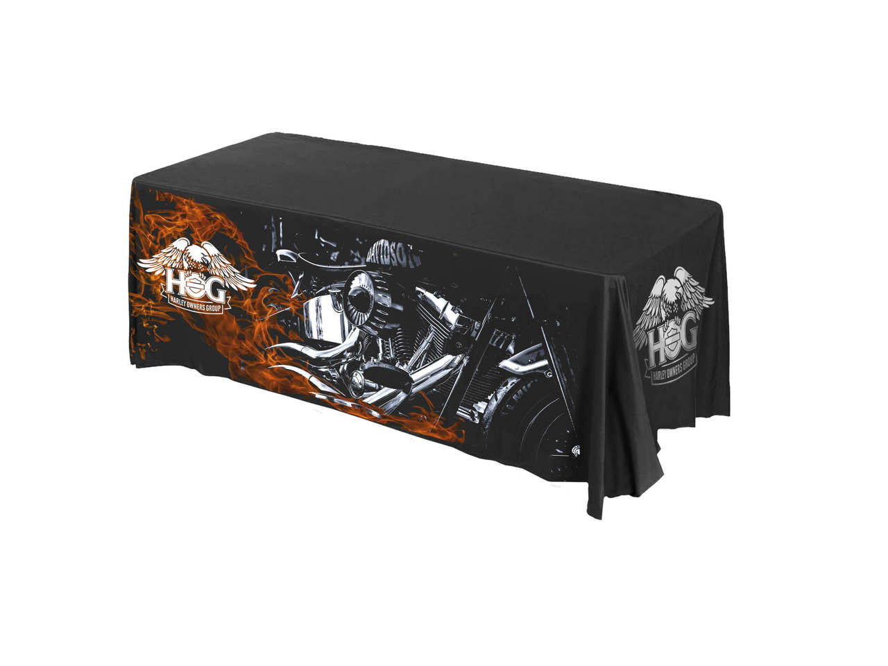 5ft Seamless Custom Table Throw | All Over Logo Printed Table Cover
