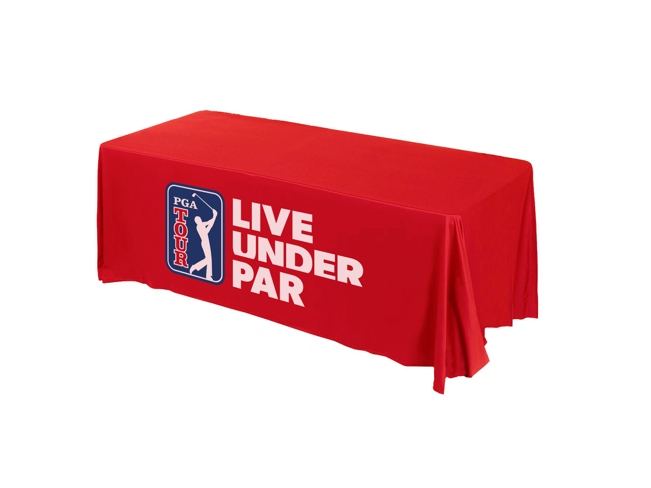4Ft Custom Tablecloth | Full Color on Front | 30 and 42 Height