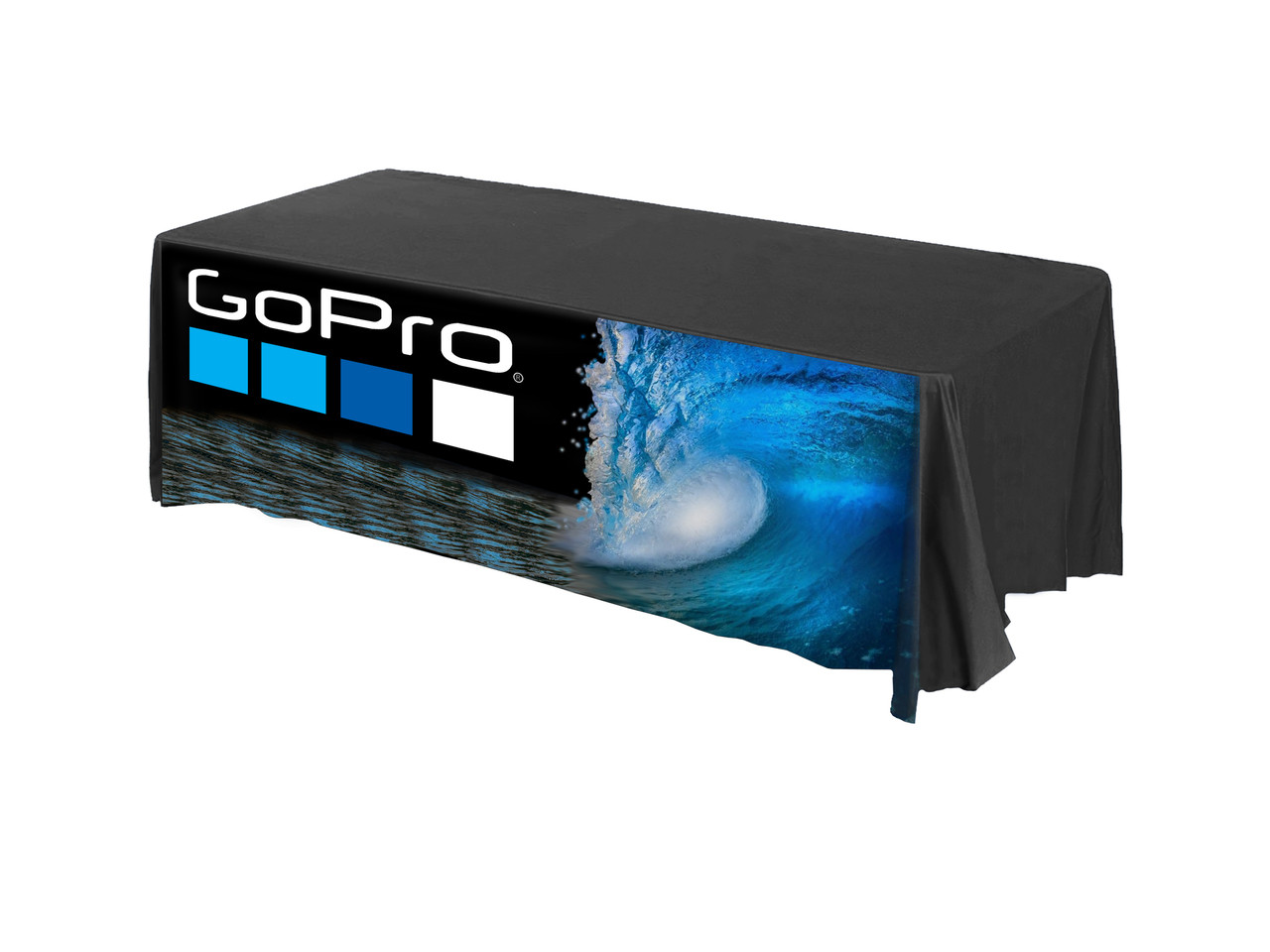 8' Printed Color Table Throw | 60 Fabric Colors | Logoclothz