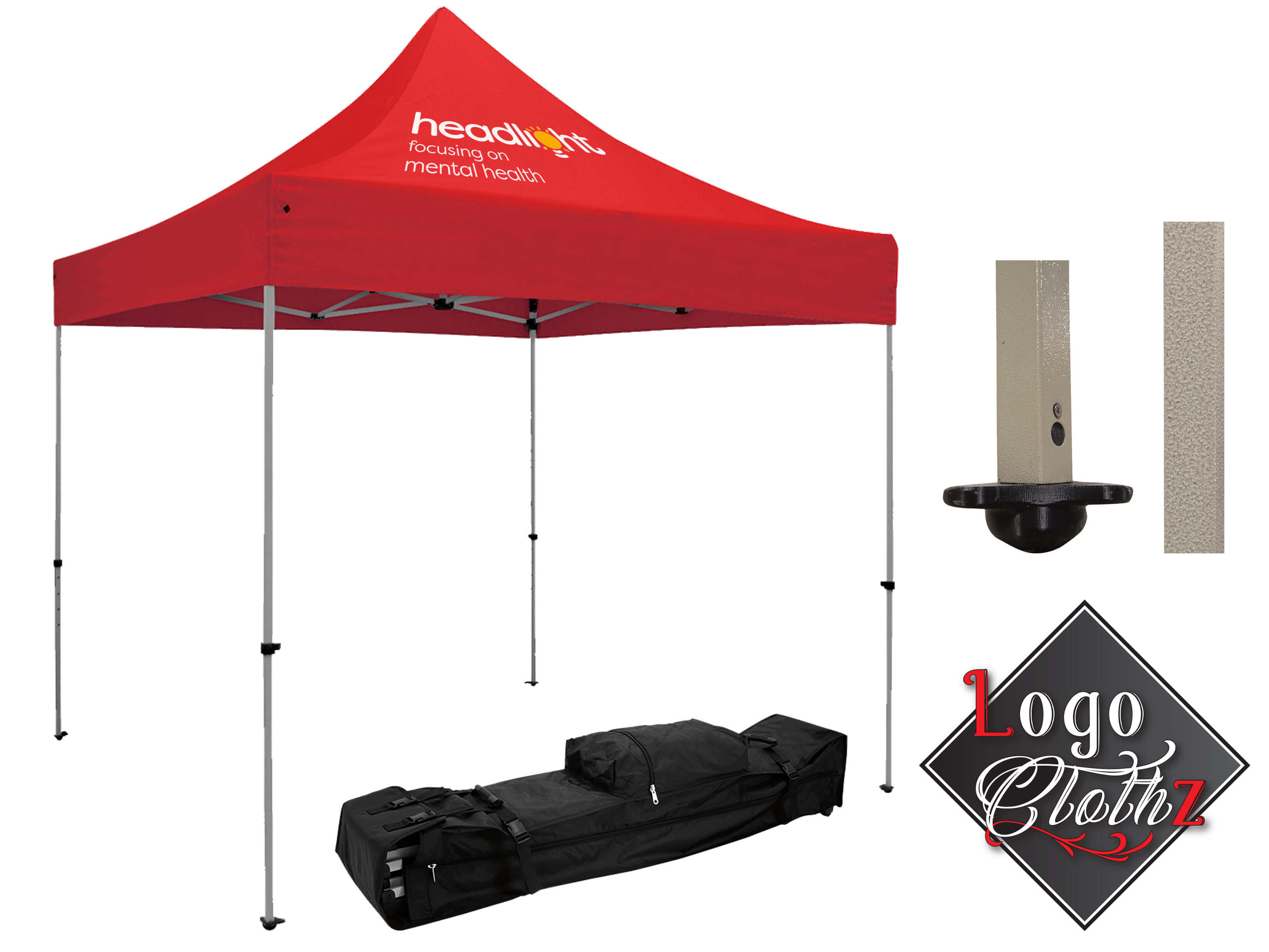 Branded POP Up Canopy One Full Color Logo Imprint
