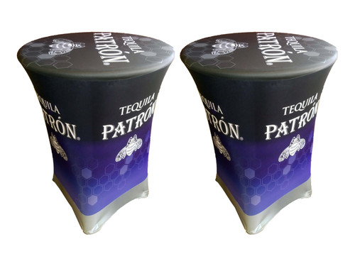 Custom Printed High Top Cocktail Table Covers 30" Round