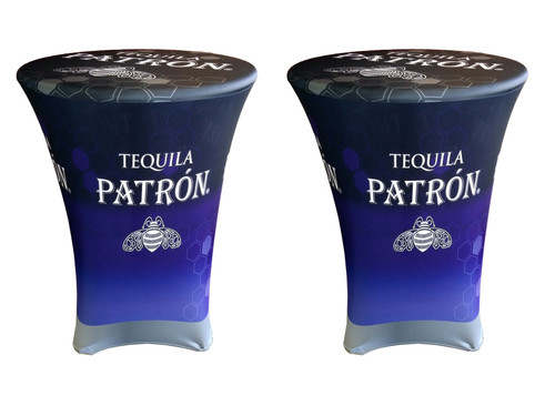 Custom Printed High Top Cocktail Table Covers 30" Round