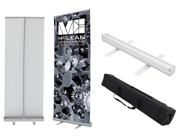 Retractable Roll Up Banner and Stand Set - Custom Printed - Logoclothz