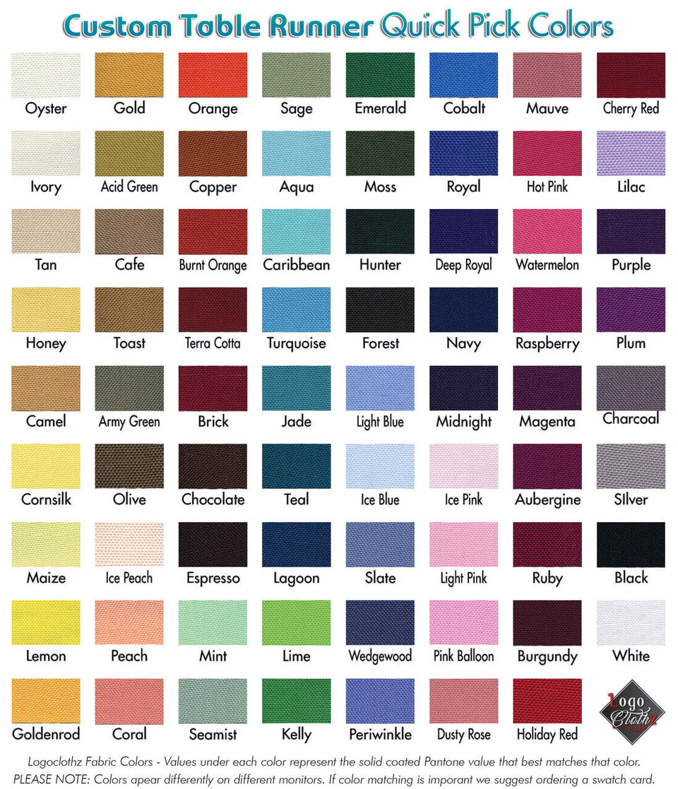 Custom Table Runner | Logo Printed Table Runners | Logoclothz