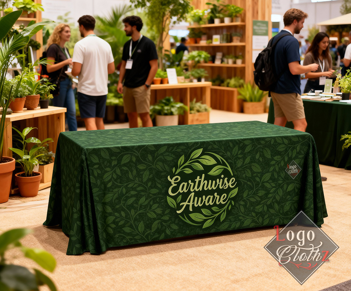 8' EcoSpun Recycled Table Throw | Long-Life, Low-Waste Branding