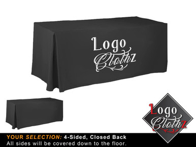 4Ft Custom Tablecloth | Bar - Pub Height | One Color Imprint