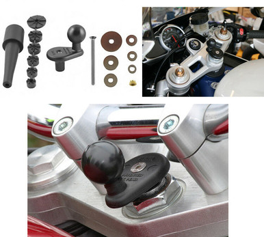 New Genuine Ram Mount Motorcycle Fork Yoke Centre Stem Base with 1 ...