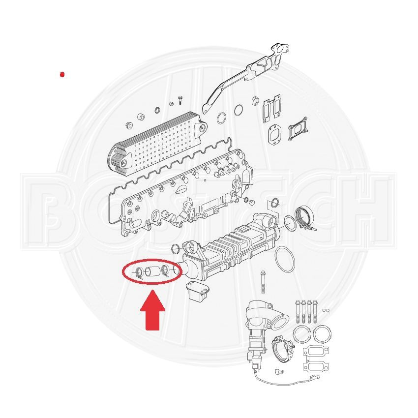 Mack / Volvo EGR Coolant Hose kit 2006-2022 - Bostech BD2413530 | bostechauto.com