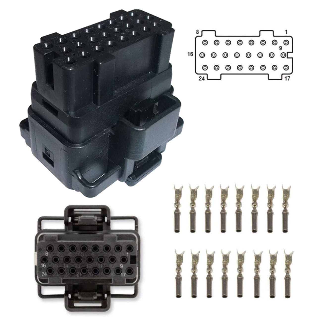 Ford 6.0L PowerStroke FICM Connector X-2 2003-2010 - BT-Power WH02702 ...