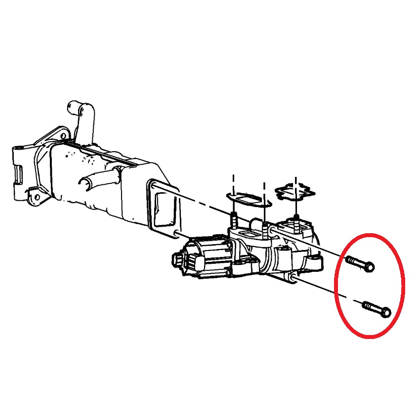 GM 6.6L Duramax LMM EGR Cooler M8 Mounting Bolt 2007-2010 - Bostech ...