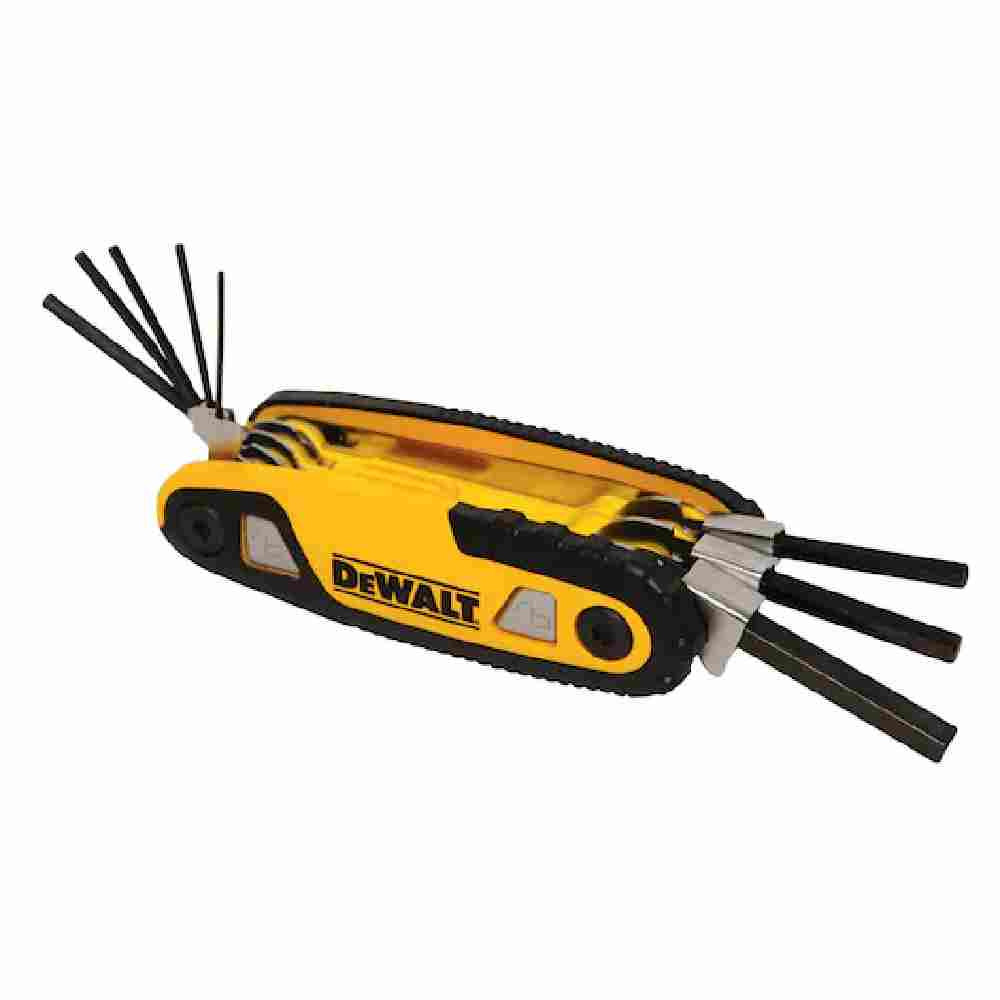DeWalt 8pc Metric Folding Locking Hex Key Set | Troxten