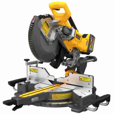 DeWalt DCS781X1 60V MAX 12" BL Double Bevel Sliding Miter Saw Kit | Troxten