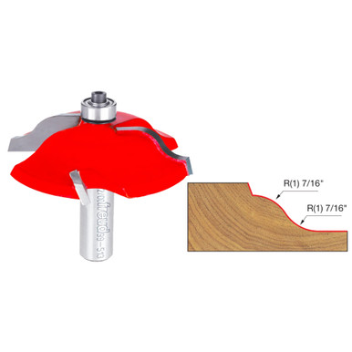 Freud 2-3/4" Quadra-Cut Raised Panel Router Bit (Ogee Profile) - 1/2 ...