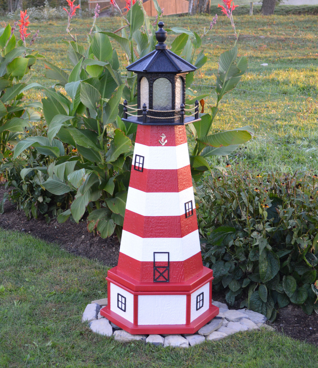 Amish Made in USA – Best Garden Lighthouses - Wood & Poly