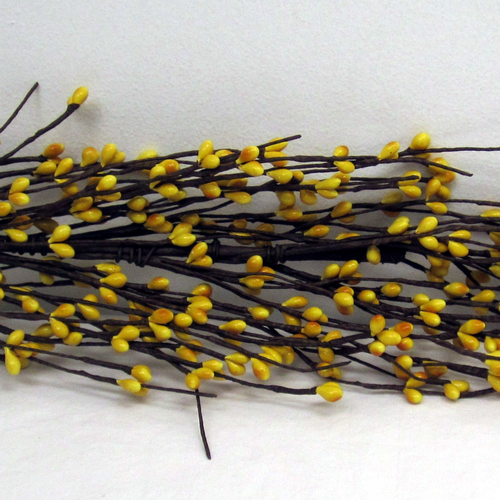 Primitive Pip Berry Garland - Yellow - Rustic Farmhouse Garlands