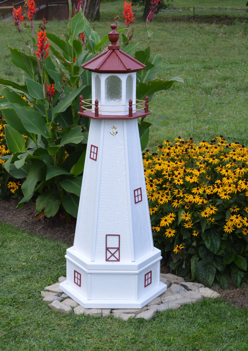 Amish Made - Assateague Model - Wood Garden Lighthouses