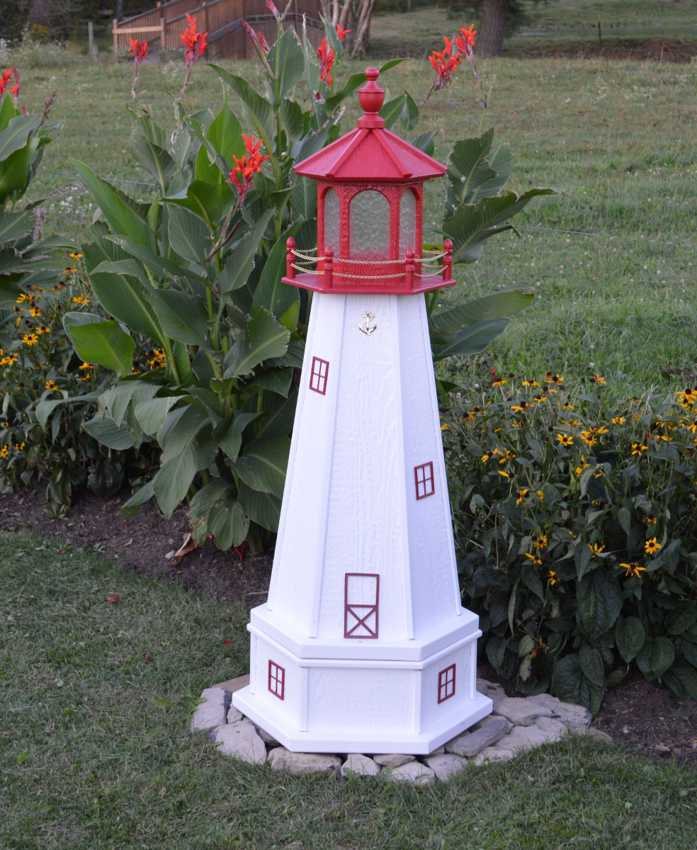 Amish Made - Cape May Model - Wood Garden Lighthouses