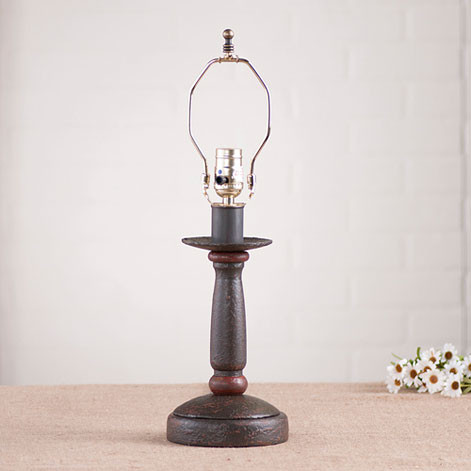Irvin's Tinware - Butcher's Chamberstick Lamp - Colonial Lamps