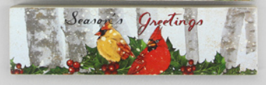 Cardinal Block Sign
