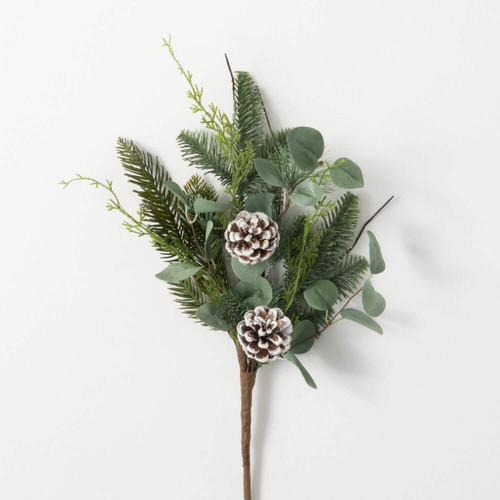 Pine Cone and Eucalyptus Pick