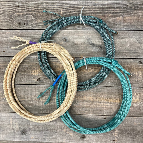 Synco Poly Calf Rope - 3 strand - 9mm x 28' - Mountain Horse Trading