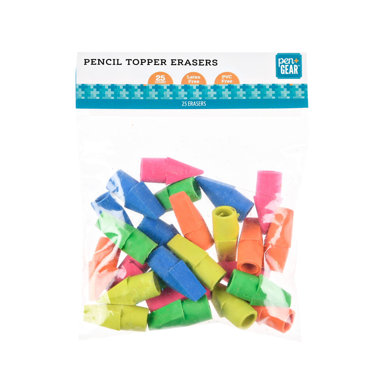 Eraser Cap 25-30 pk Asstd. Colors - Bethel Superstore